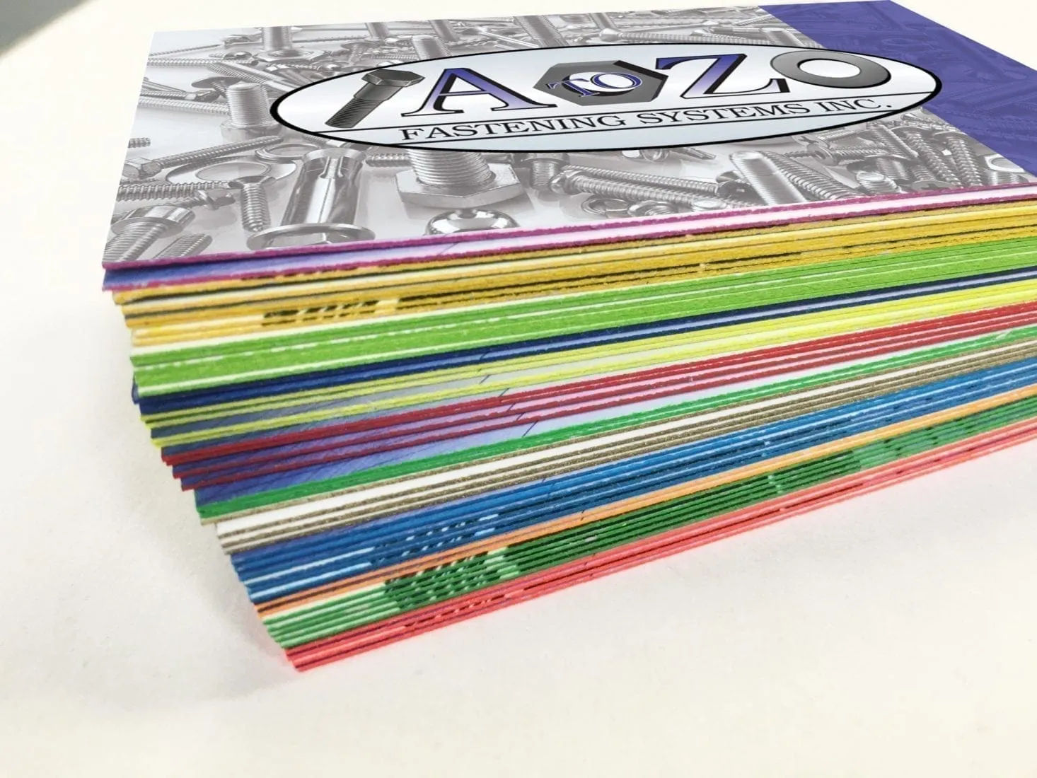 Buy Painted edge silk laminated business cards - Colored edge cards