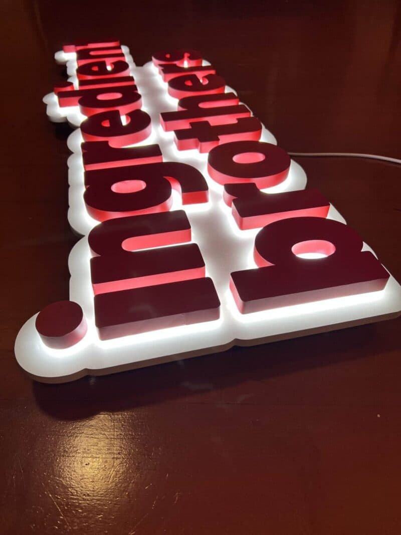 3D LED Office Signs: Custom & Efficient - Get Yours Today